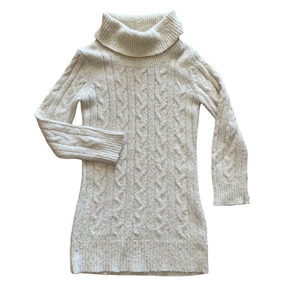 Carducci | Sweaters | Carducci Cowl Neck Cream Longsleeve Cable Knitted ...